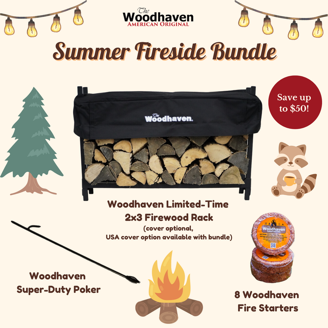 Woodhaven - USA Made Steel Firewood Racks With Covers And Accessories ...