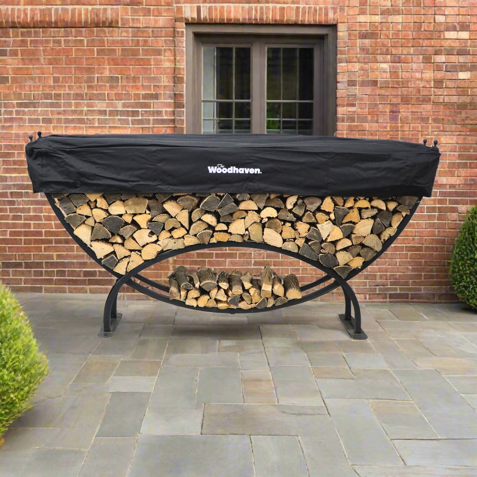 Woodhaven - USA Made Steel Firewood Racks With Covers And Accessories ...