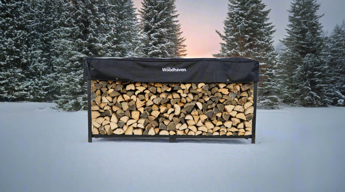 Woodhaven - USA Made Steel Firewood Racks With Covers And Accessories ...