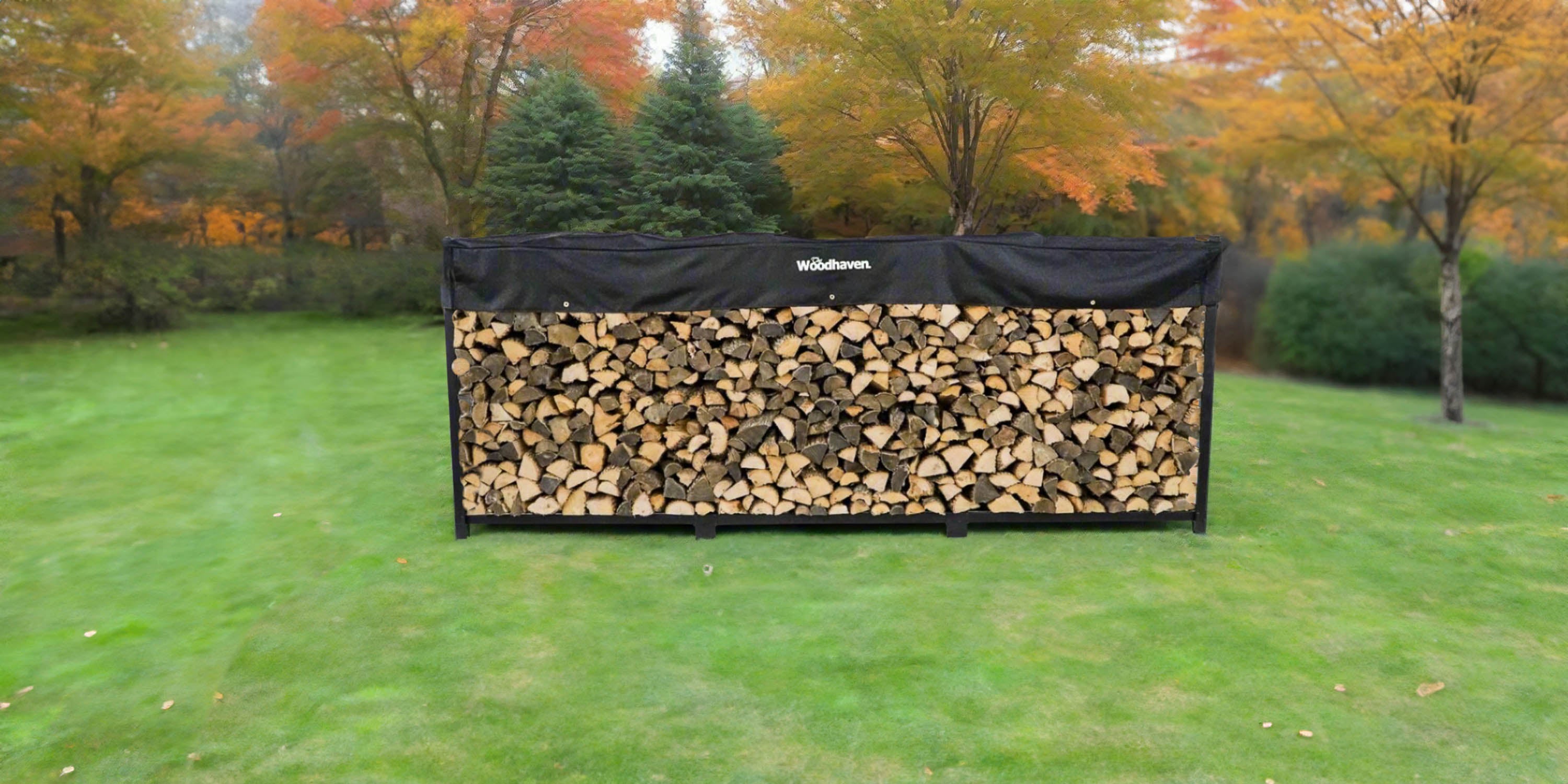 Woodhaven - USA Made Steel Firewood Racks With Covers And Accessories ...