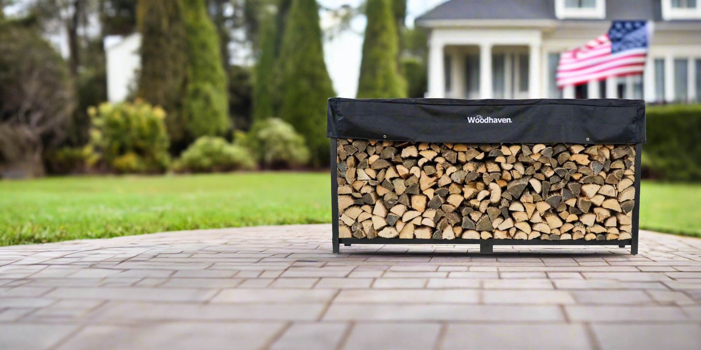 Woodhaven - USA Made Steel Firewood Racks With Covers And Accessories ...