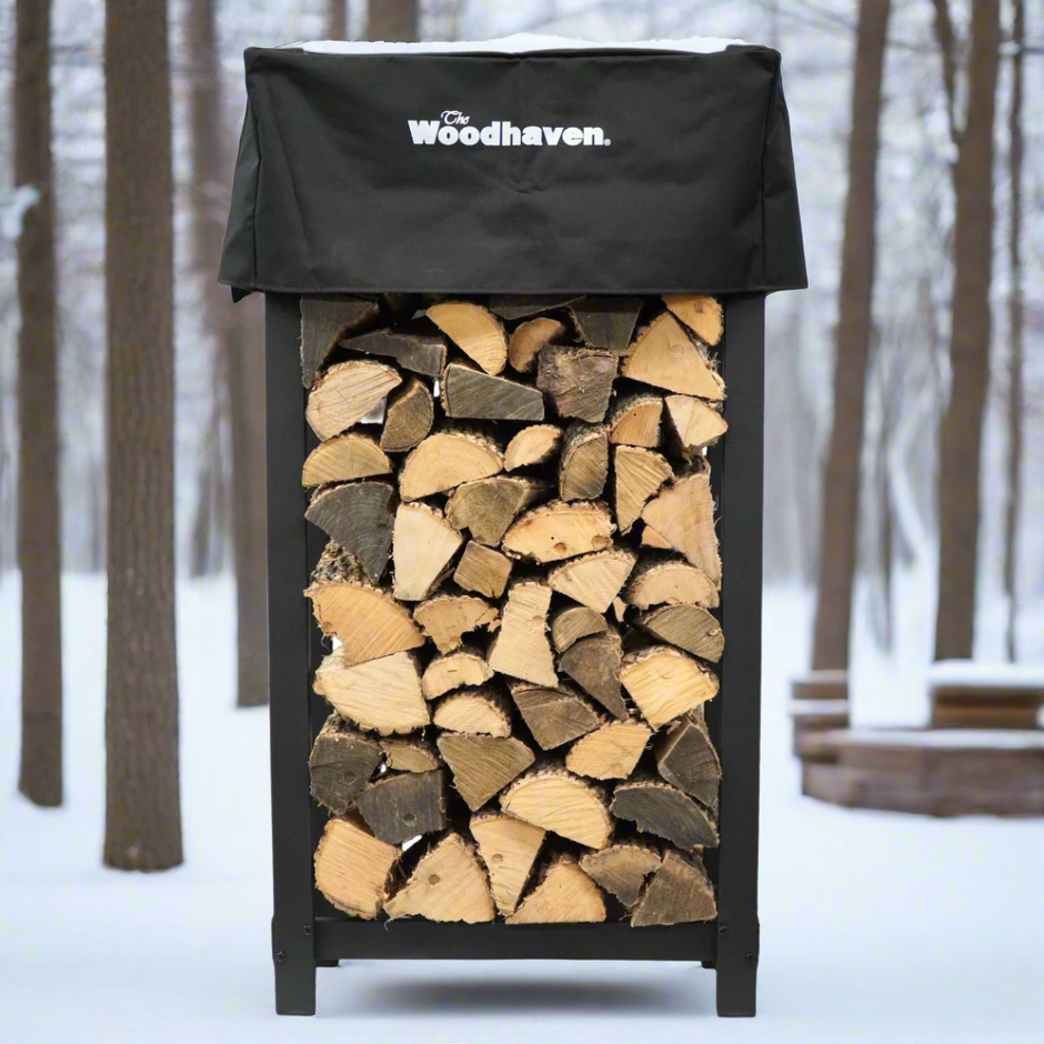 Woodhaven - USA Made Steel Firewood Racks With Covers And Accessories ...