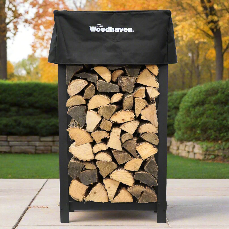 Woodhaven - USA Made Steel Firewood Racks With Covers And Accessories ...