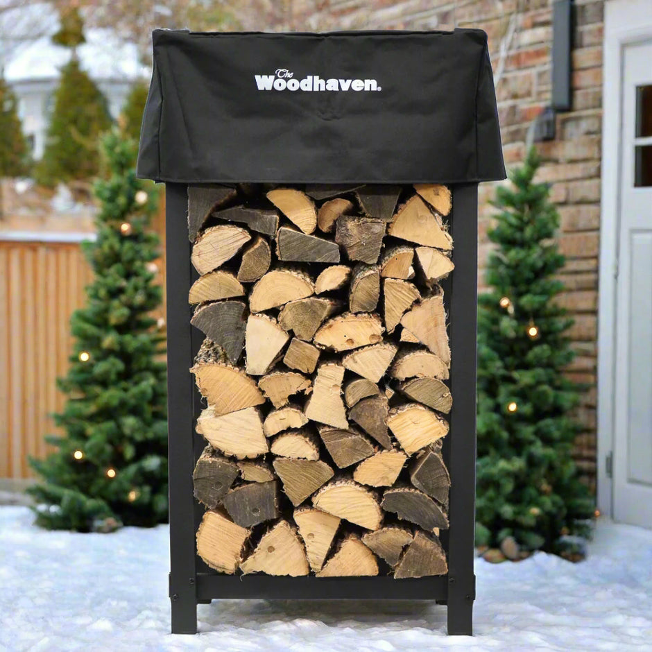 Woodhaven - USA Made Steel Firewood Racks With Covers And Accessories ...